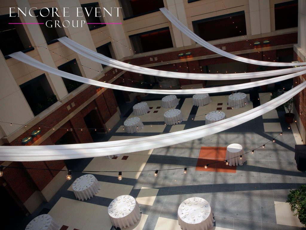 Ceiling Draping Fabric Ideas - Cover Your Wedding Decor $25