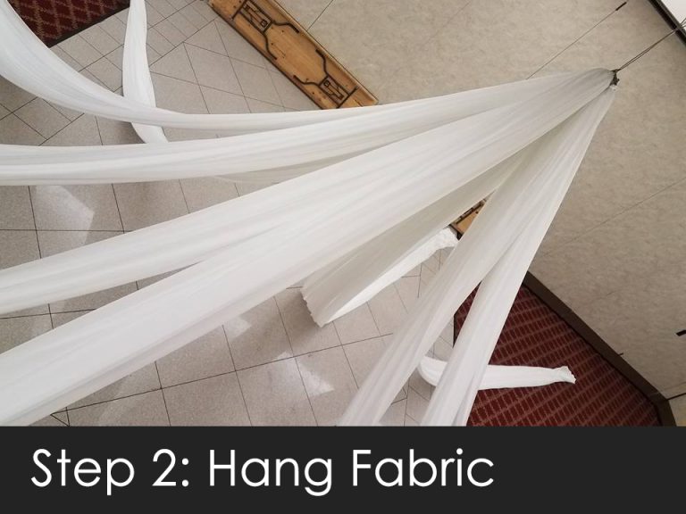 Ceiling Draping Fabric Ideas - Cover Your Wedding Decor $25